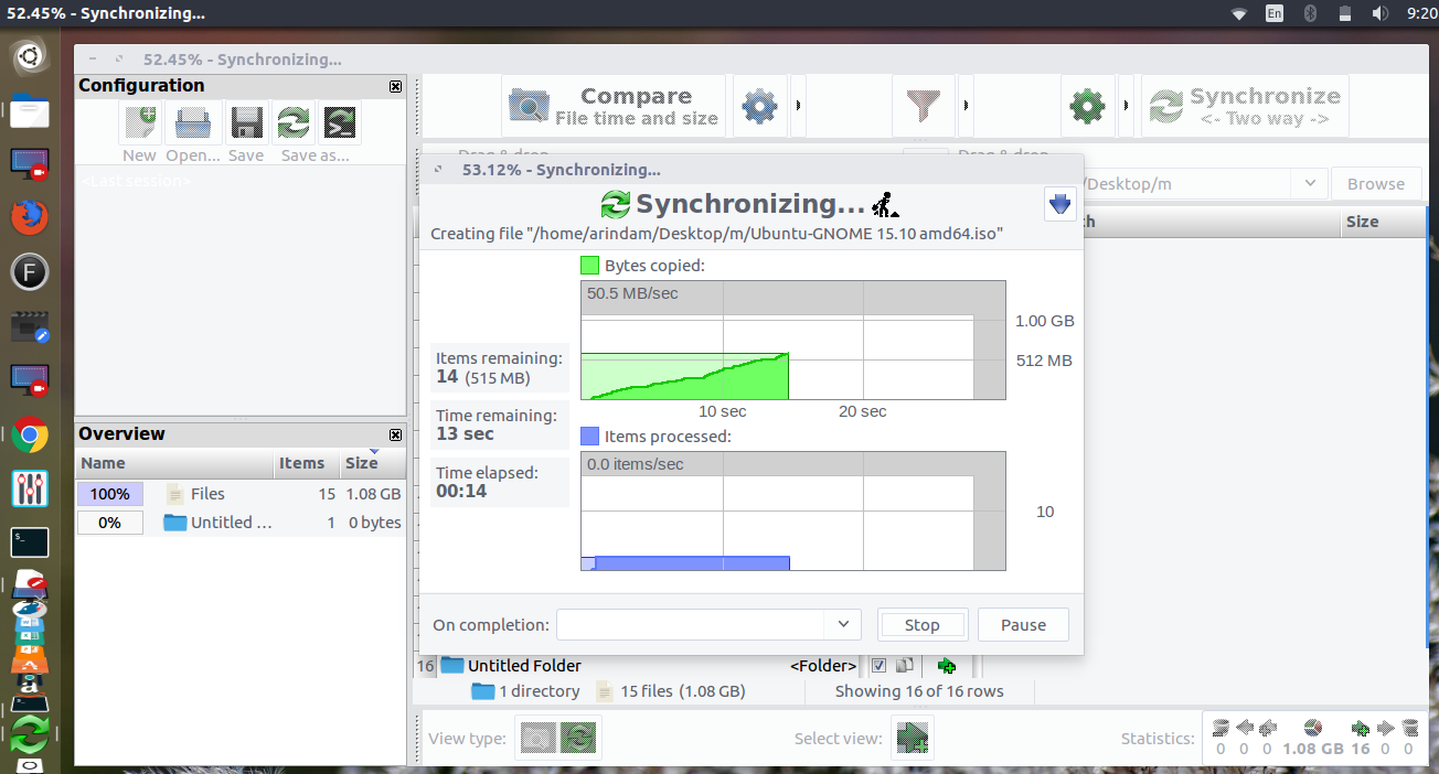 FreeFileSync - Synchronize Files and Folders in Ubuntu, Linux