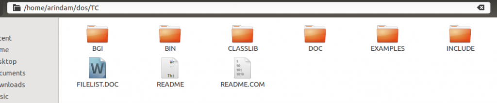 Setting Up DOSBOX in Ubuntu to run Turbo C