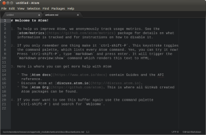 Atom Text Editor – A modern Text Editor – How to Install and Use in Ubuntu