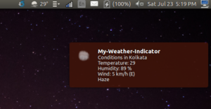 A Cool Weather Widget for Ubuntu, Linux Mint