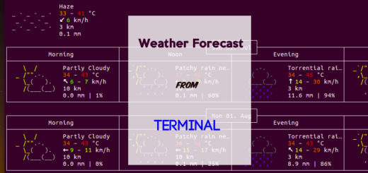 Check Weather From Terminal Using wttr