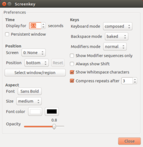 Screencast Your Keys Using This App - screenkey