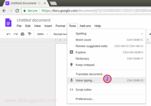 Speech Recognition to Text in Linux, Ubuntu using Google Docs