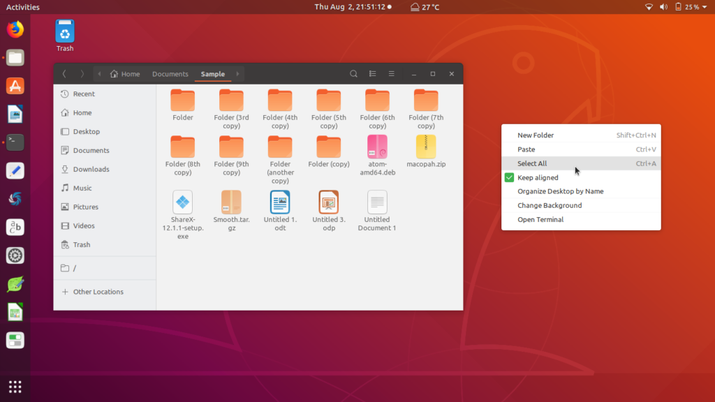 New Login Screen of Ubuntu 18.10 (Cosmic Cuttlefish)