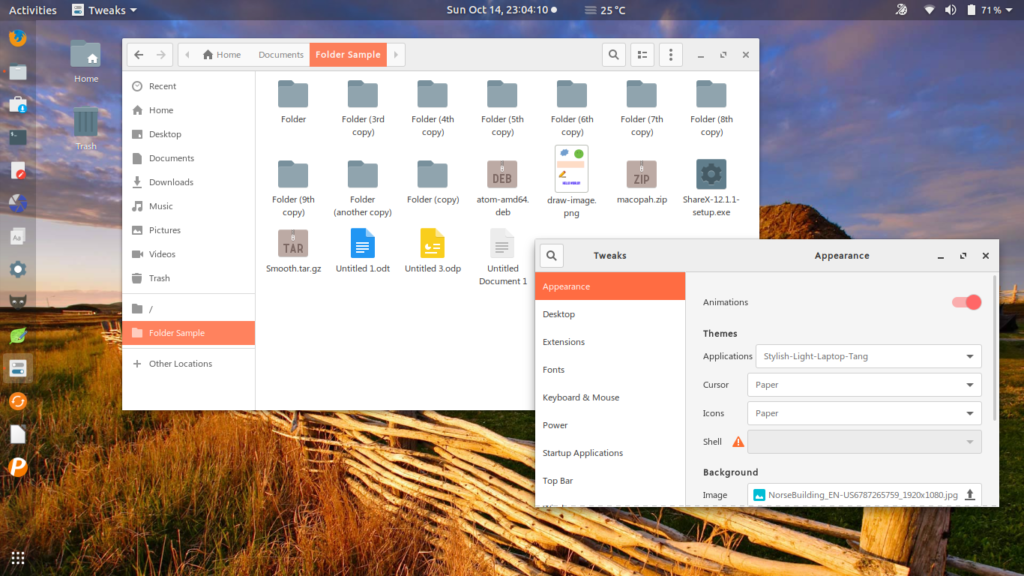 A Clean GTK Theme Specially Designed for Laptop and Desktop