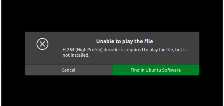 How to Fix: Unable to Play Video File Error in GNOME Videos