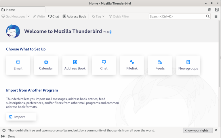How to Install Email Client Thunderbird 78 in Fedora Ubuntu