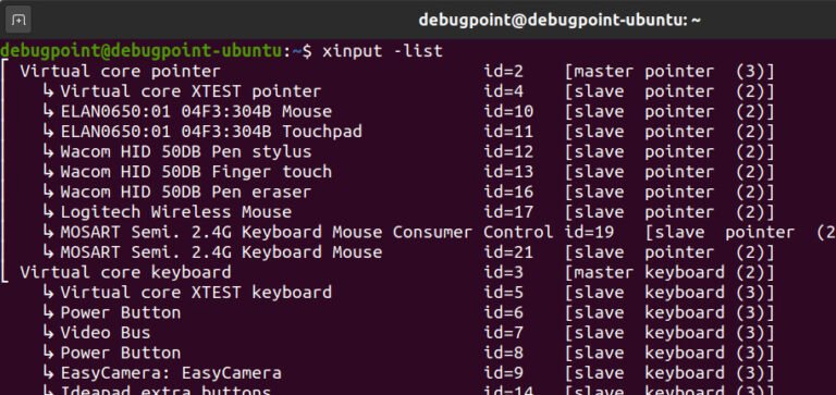 How to Enable, Disable Keyboard, Mouse and Touch Devices via Terminal