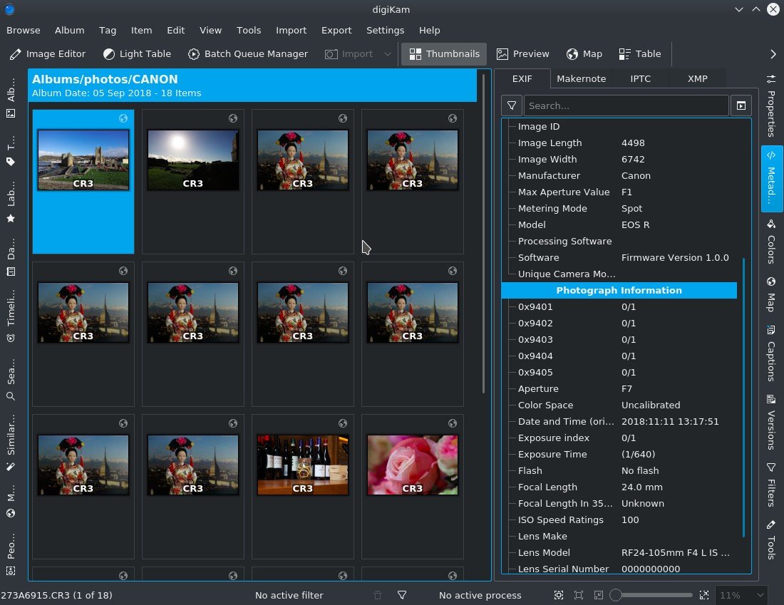 digiKam 7.1.0 is released with Canon CR3 Update and Improvements