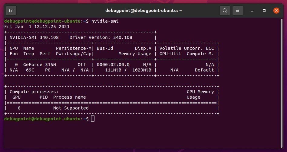 Ubuntu Check Nvidia Driver Version Command Line Usedlikos
