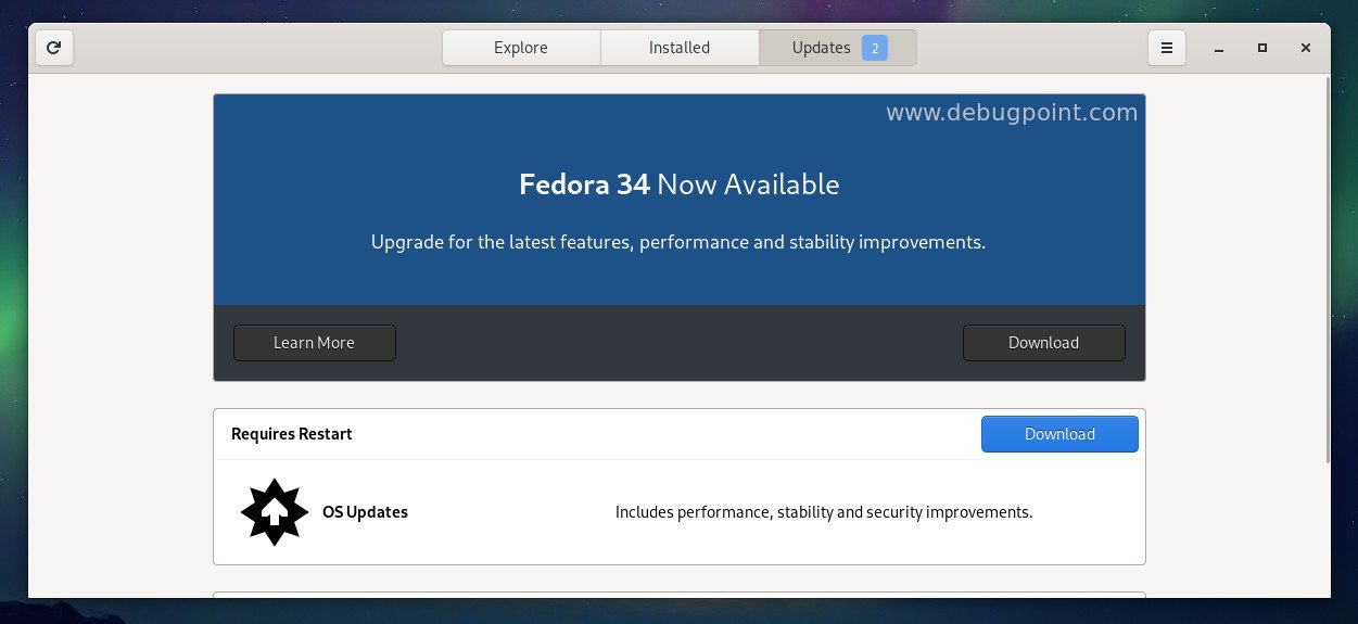 How to Upgrade to Fedora 35 from Fedora 34 Workstation