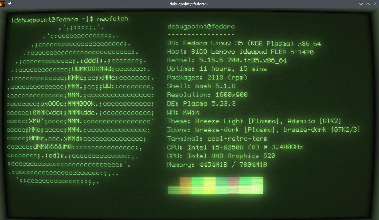 Give your Terminal a Retro Look Using Cool Retro Term in Linux