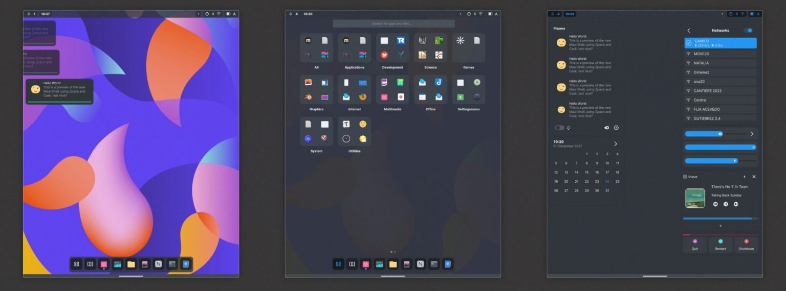 First Look at the Maui Shell - The Future of Linux Desktop
