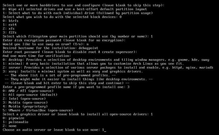 Install Arch Linux Using archinstall Automated Script - Beginner's Guide