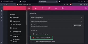 How to Save and Open Tabs from Last Session in Web Browser