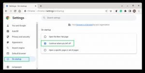 How to Save and Open Tabs from Last Session in Web Browser