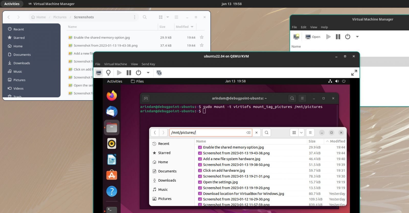 Share Folder Between Guest And Host In Virt Manager Kvmqemulibvirt 7953