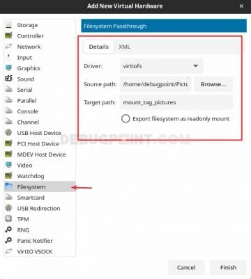 Share Folder Between Guest and Host in virt-manager (KVM/Qemu/libvirt)