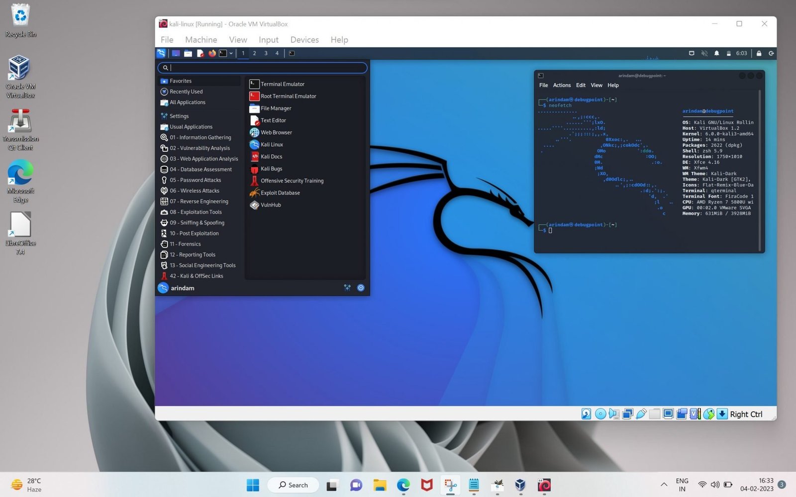 How to Install Kali Linux in VirtualBox on Windows