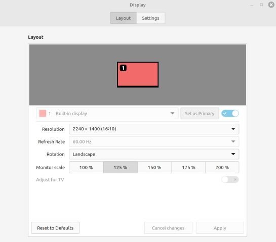 Enable Fractional Scaling in Linux Mint Cinnamon
