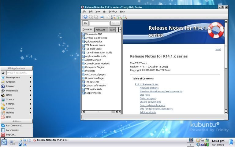 Trinity Desktop Environment 14.1.1: Your Classic Linux Desktop Choice