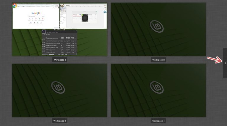How To Create And Use Workspaces In Linux Mint