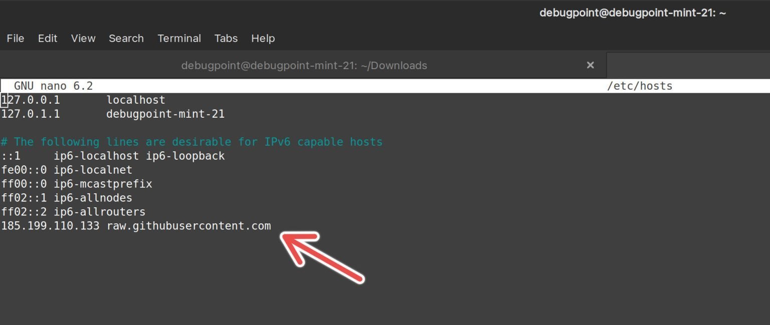 [Fixed] Failed to connect to raw.githubusercontent.com port 443: Connection refused