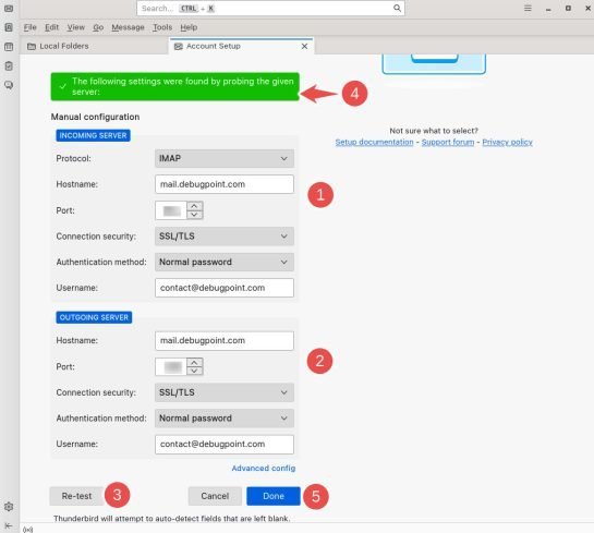 Set up Thunderbird Email Client on Ubuntu