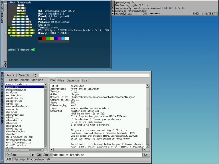 Tiny Core Linux 15: Faster, Smaller and Packed with Improvements