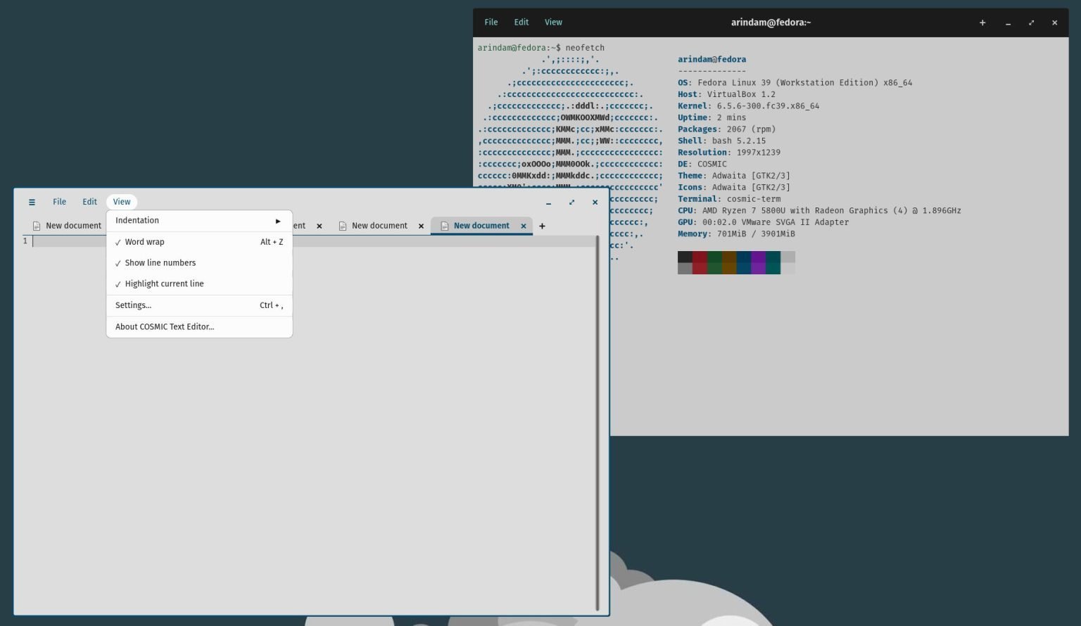 Exploring Cosmic Desktop: A Detailed First Look
