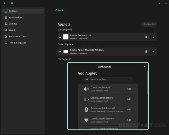 Exploring Cosmic Desktop: A Detailed First Look
